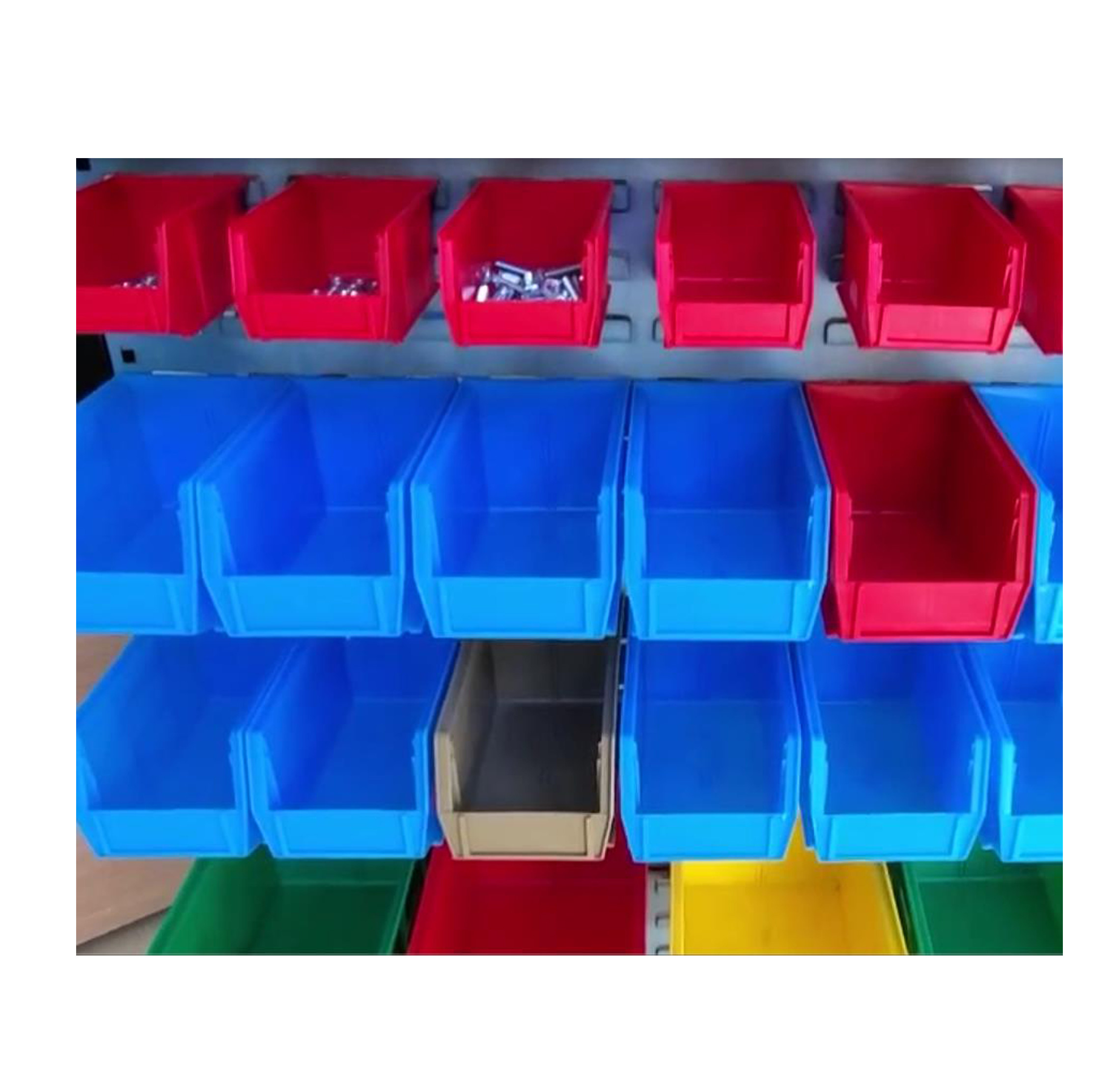 Heavy Duty Hanging Plastic Storage Bins Storage Solution For Spare Parts