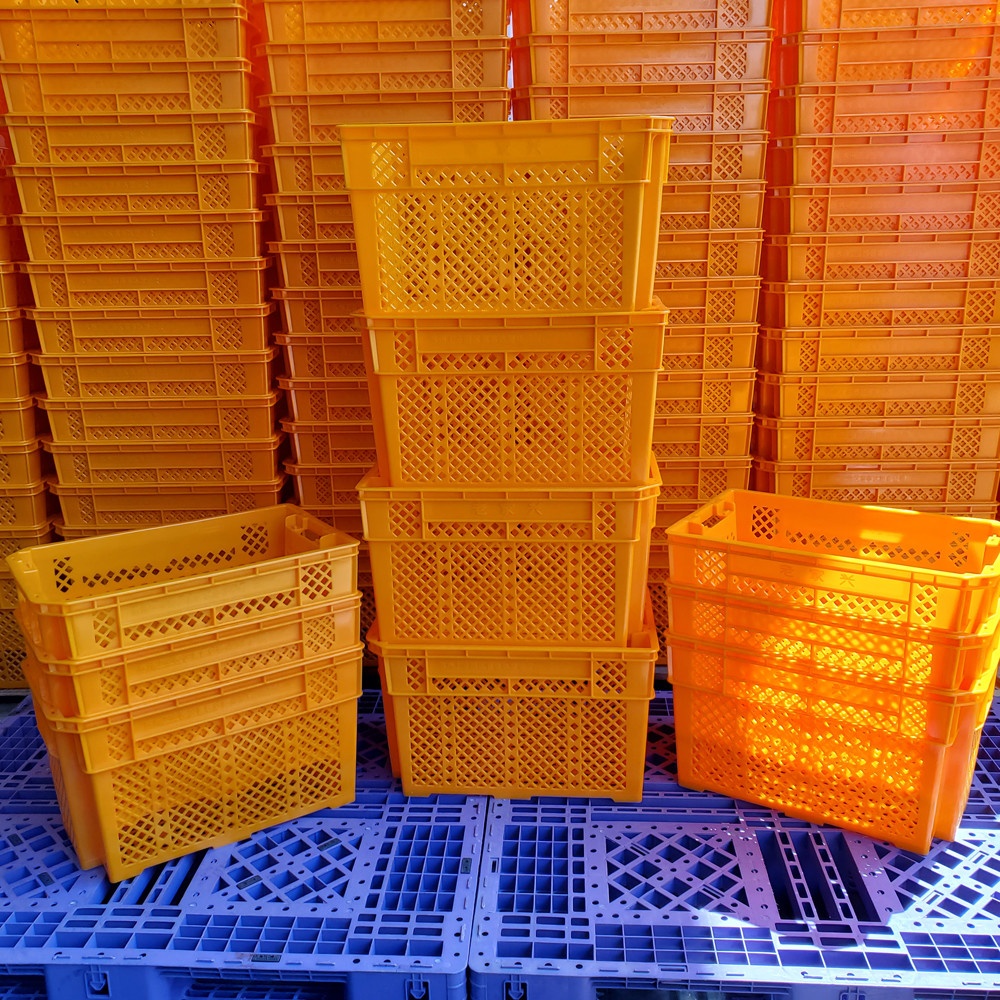 Nestable Crate Mesh Fram Storing Fruits And Vegetables Stackable ...